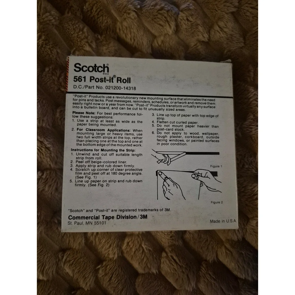 Scotch | Office | 3m Scotch 56 Postit Roll Vintage Nos 1 X 30 Adhesive ...